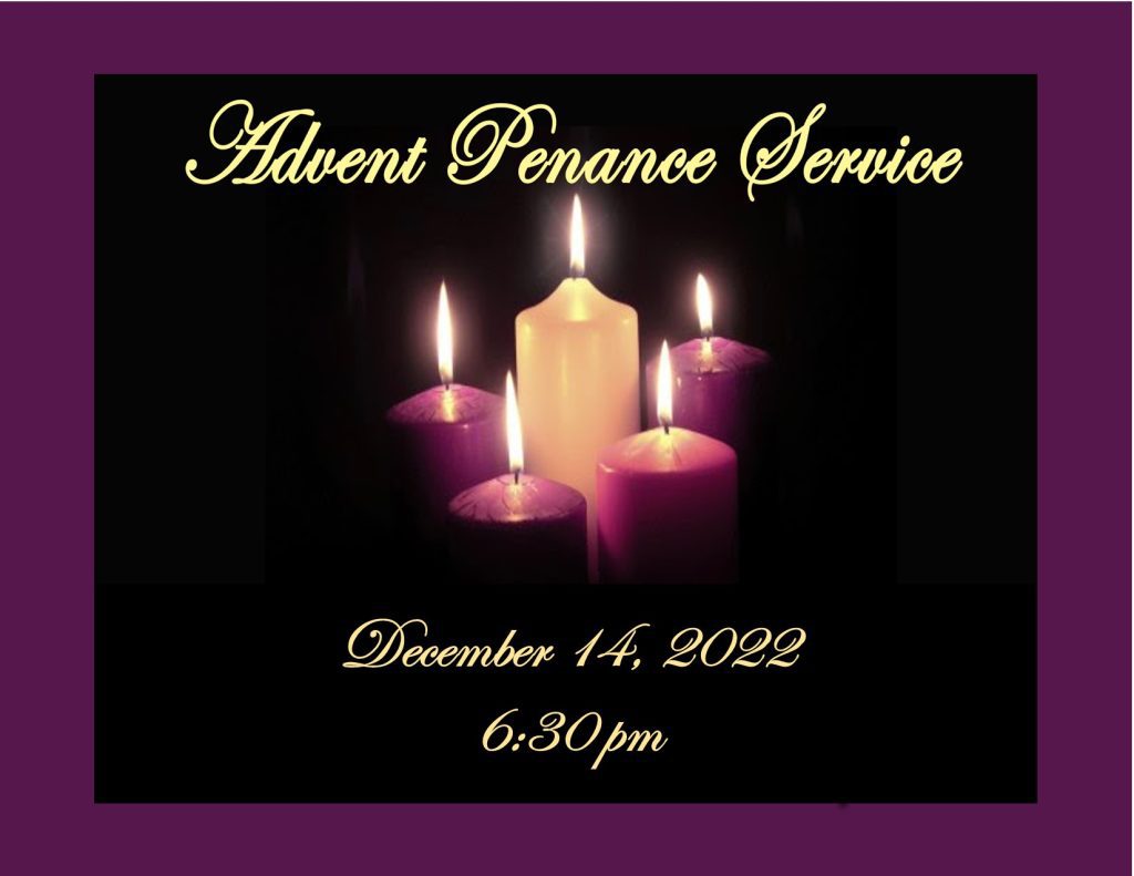 Advent Penance Service – 2022 | Church of the Holy Spirit