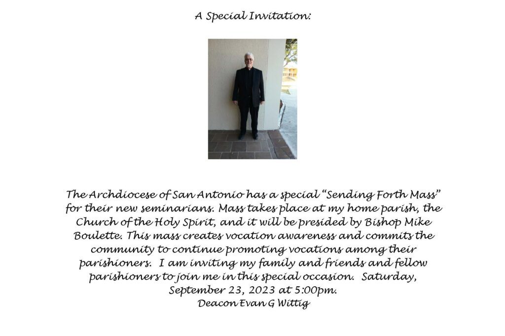 Sending-Forth-Mass | Church of the Holy Spirit